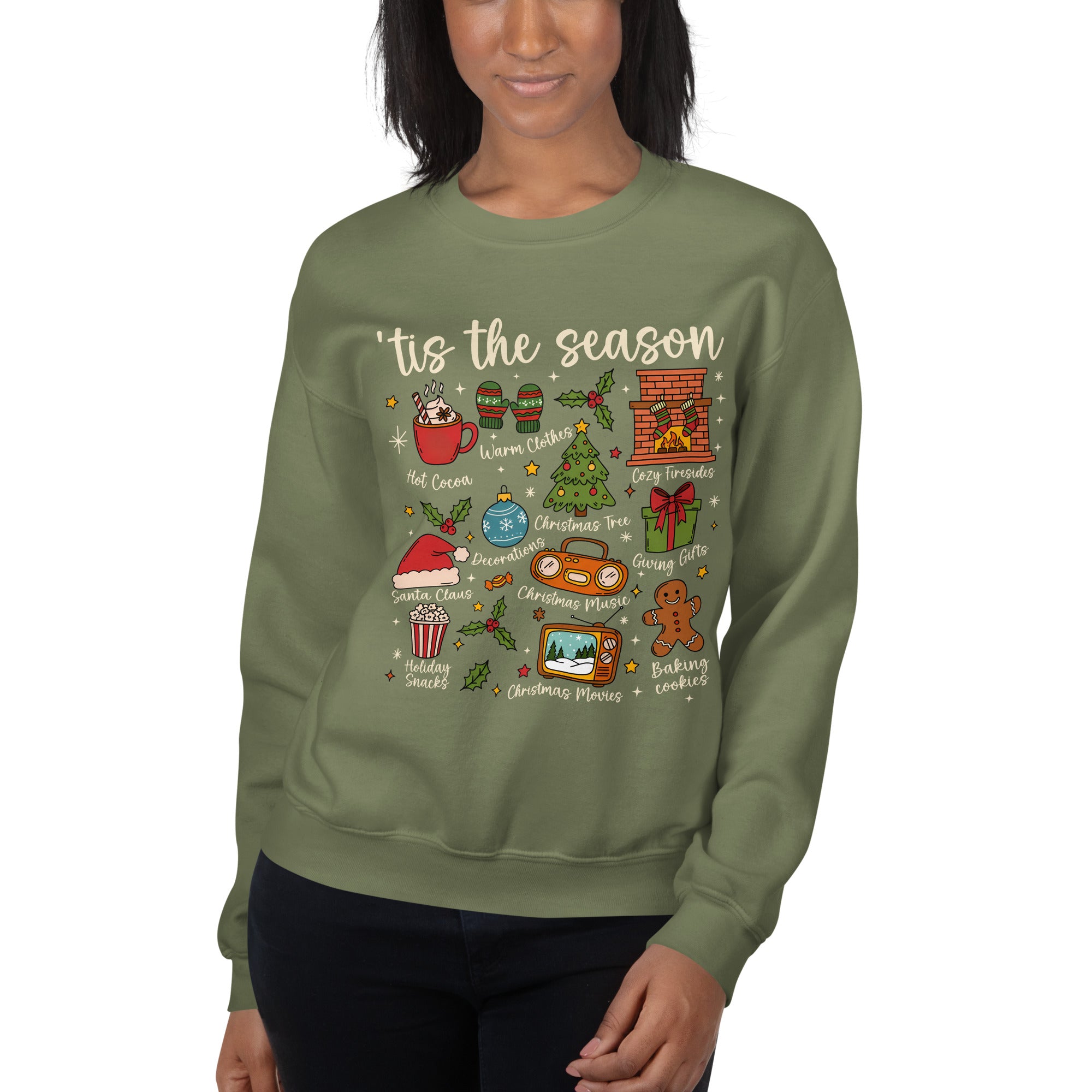 'Tis The Season Christmas Sweatshirt – Ding-A-Bling